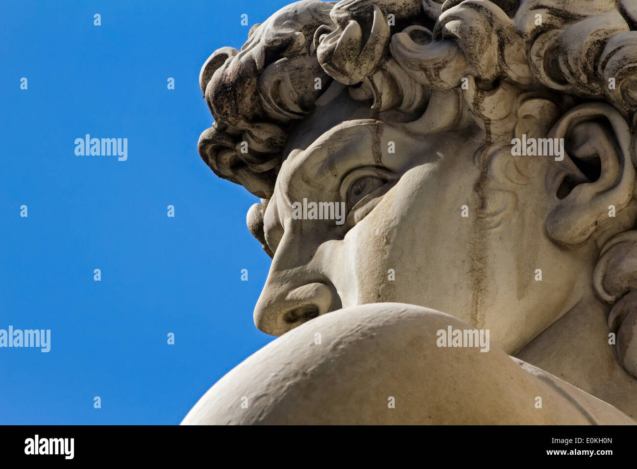 Reproduction of Michelangelo's David Piazza della Signoria Florence ...