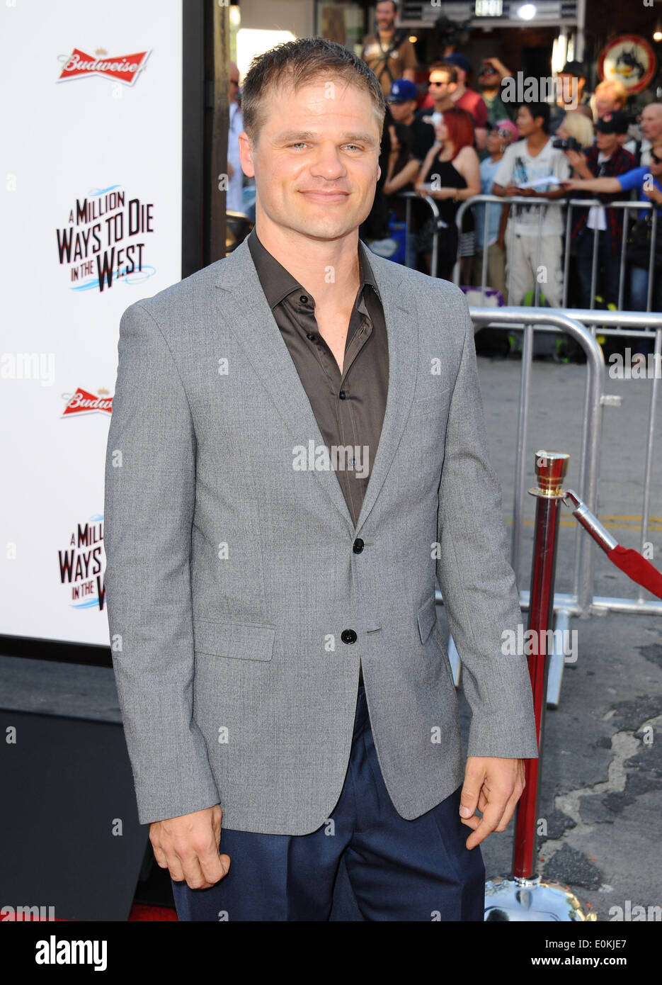 Los Angeles, California, USA. 15th May, 2014. Evan Jones attending the Los Angeles Premiere of ...