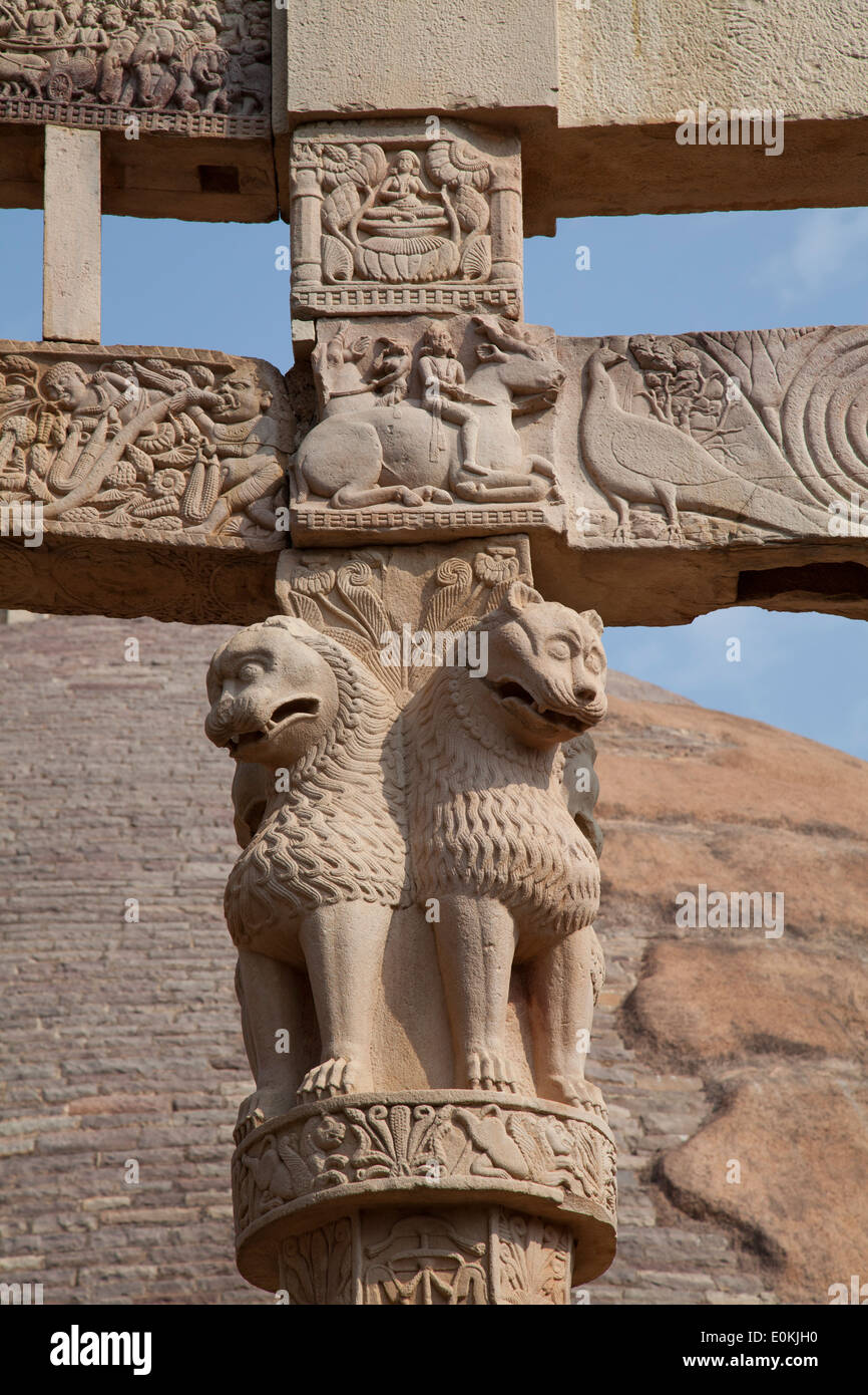 Great stupa of sanchi hi-res stock photography and images - Alamy