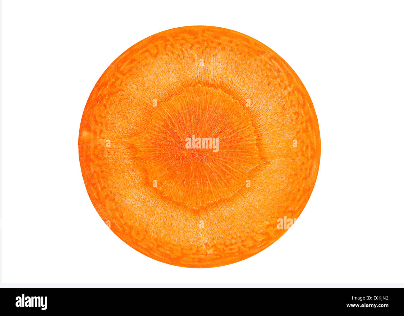 Carrot vegetable round slice isolated on white background Stock Photo ...