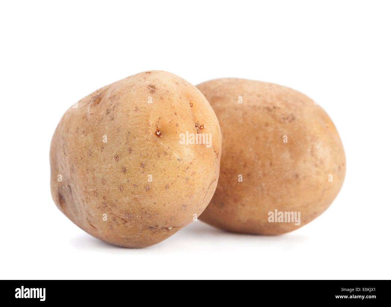 Potatoes vegetable closeup isolated on white background Stock Photo - Alamy