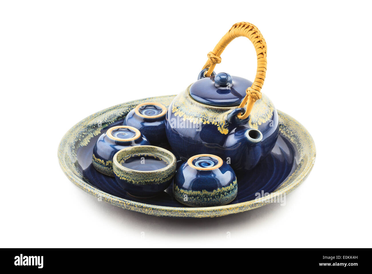 Set of chinese tea isolated on white background Stock Photo - Alamy