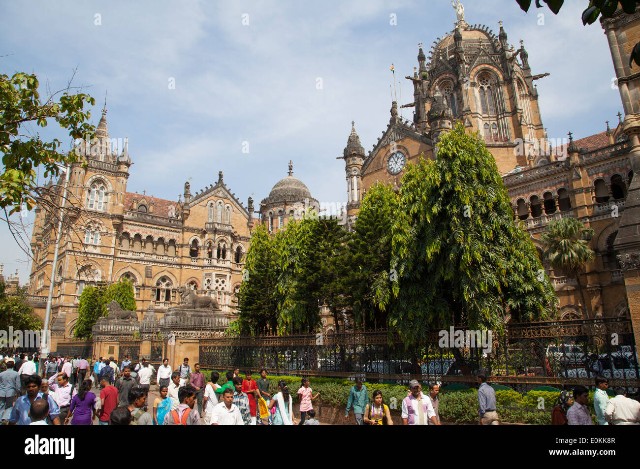 The elaborate Victoria terminus ( Chhatrapati Shivaji Terminus), circa ...