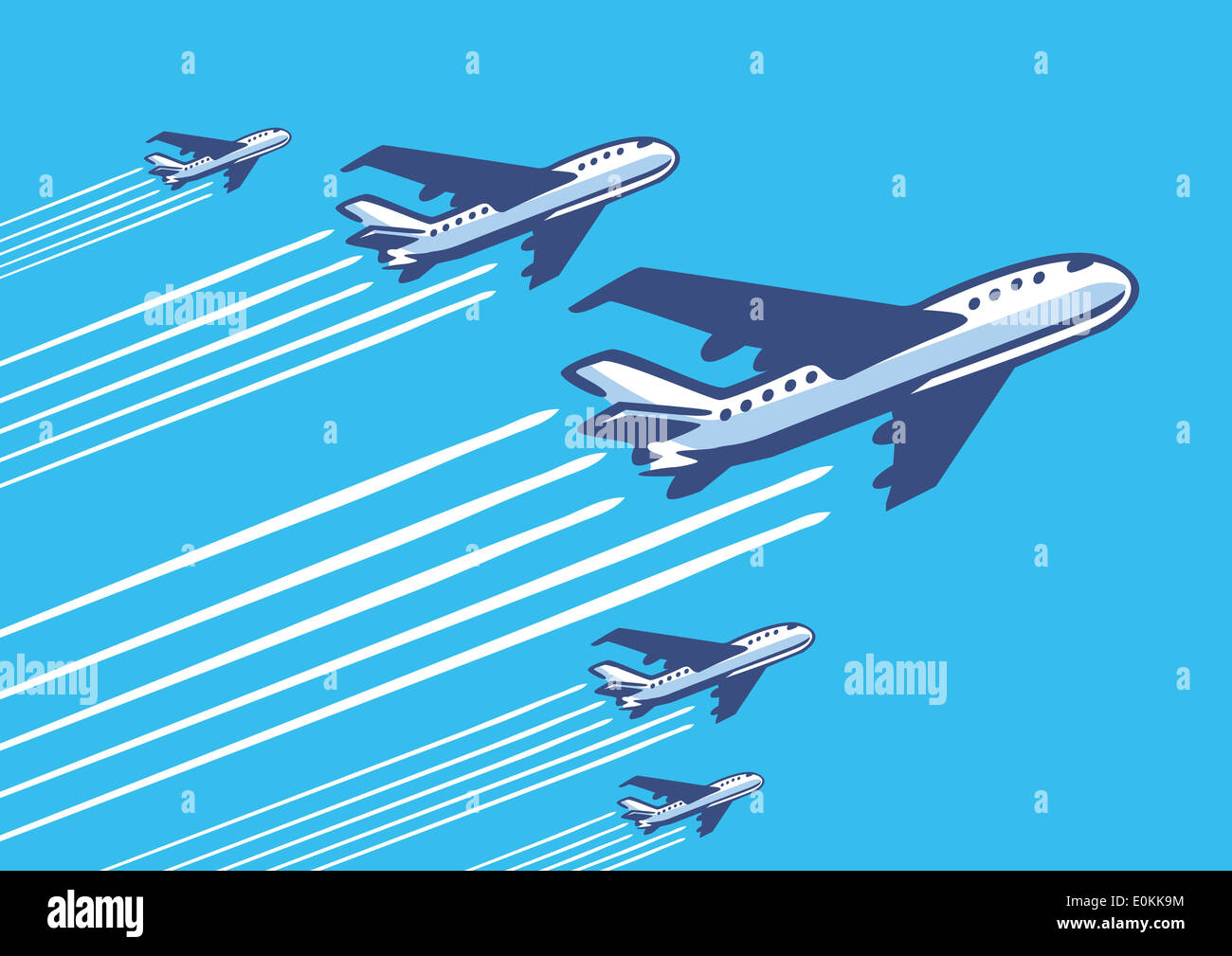 Illustration passenger jumbo jet plane hi-res stock photography and ...