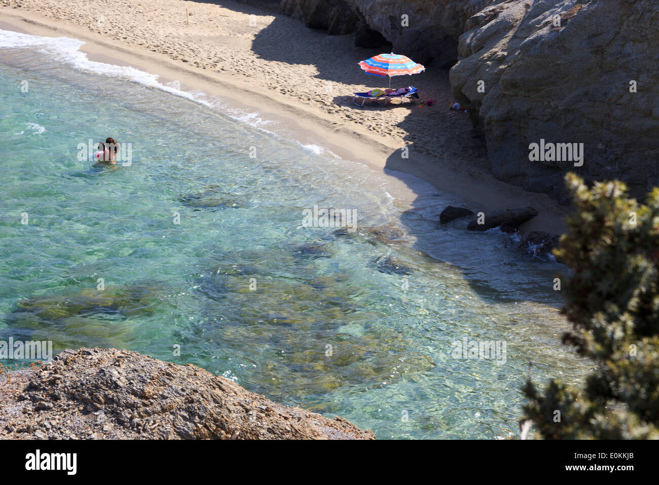 Alyko beach, Naxos, Cyclades Islands, Greece Stock Photo - Alamy