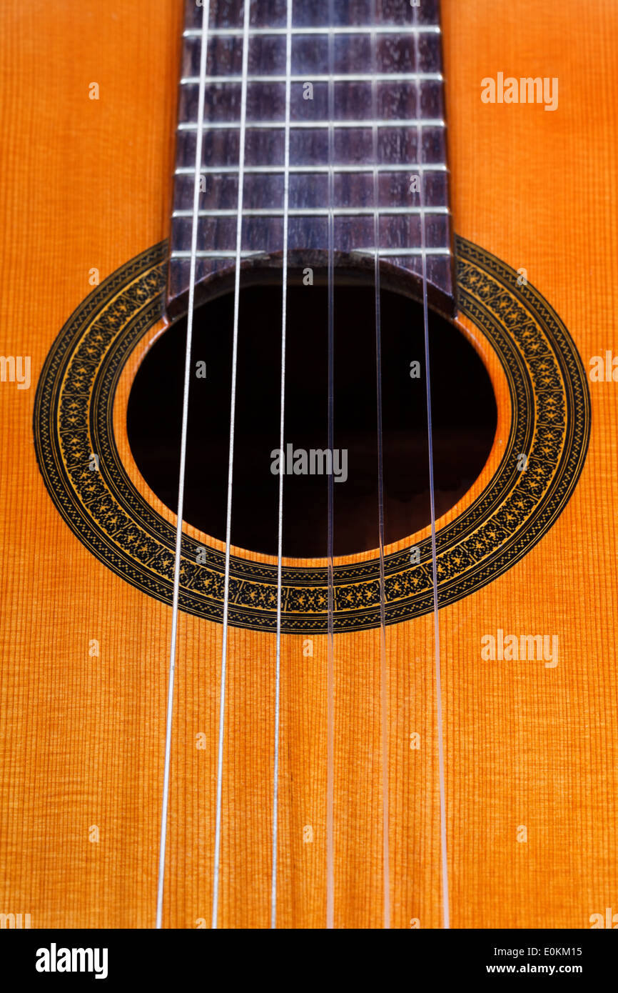 Acoustic guitar sound hole hi-res stock photography and images - Alamy