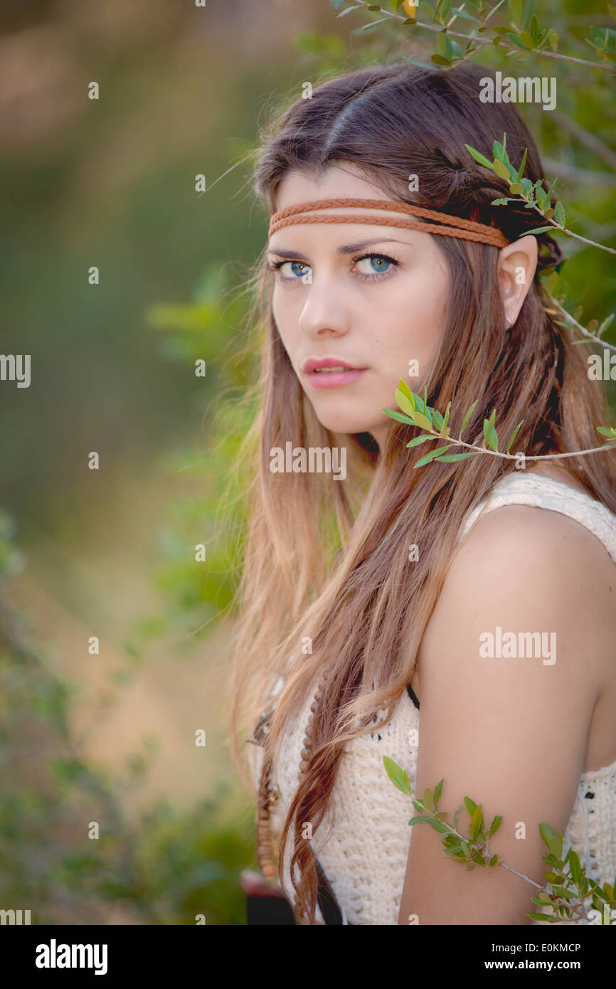 cosplay elf fairy tale elven character Stock Photo - Alamy