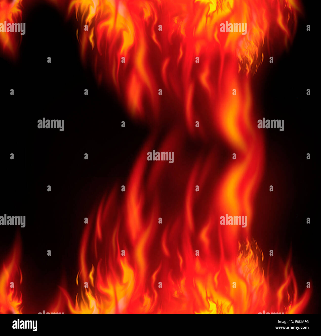 fire isolated over black background Stock Photo - Alamy