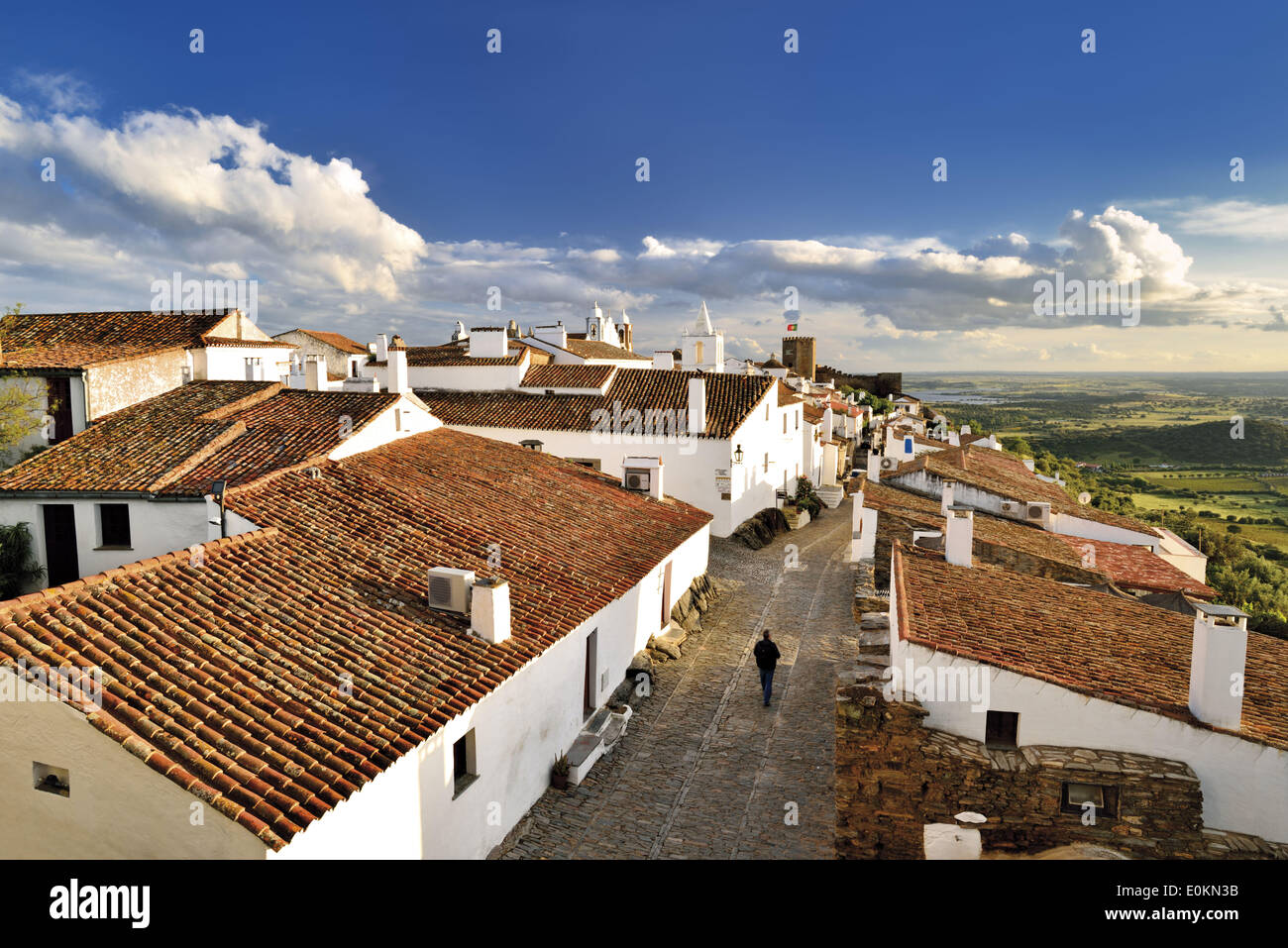 Portugal, Alentejo, Monsaraz, historic village, medieval, view ...
