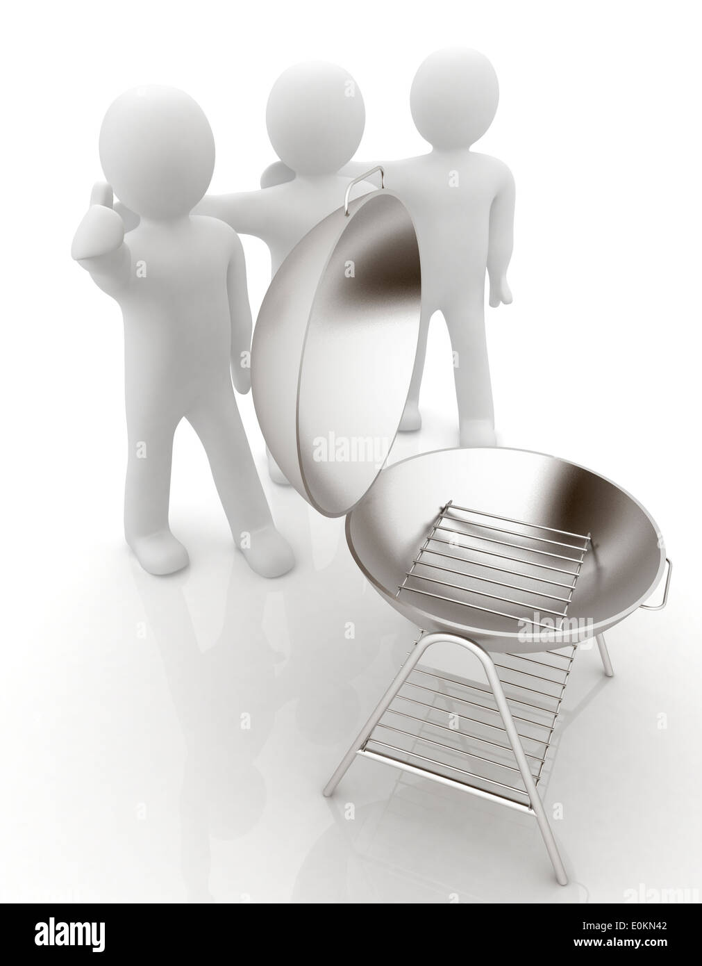 3d people grilling hi-res stock photography and images - Alamy