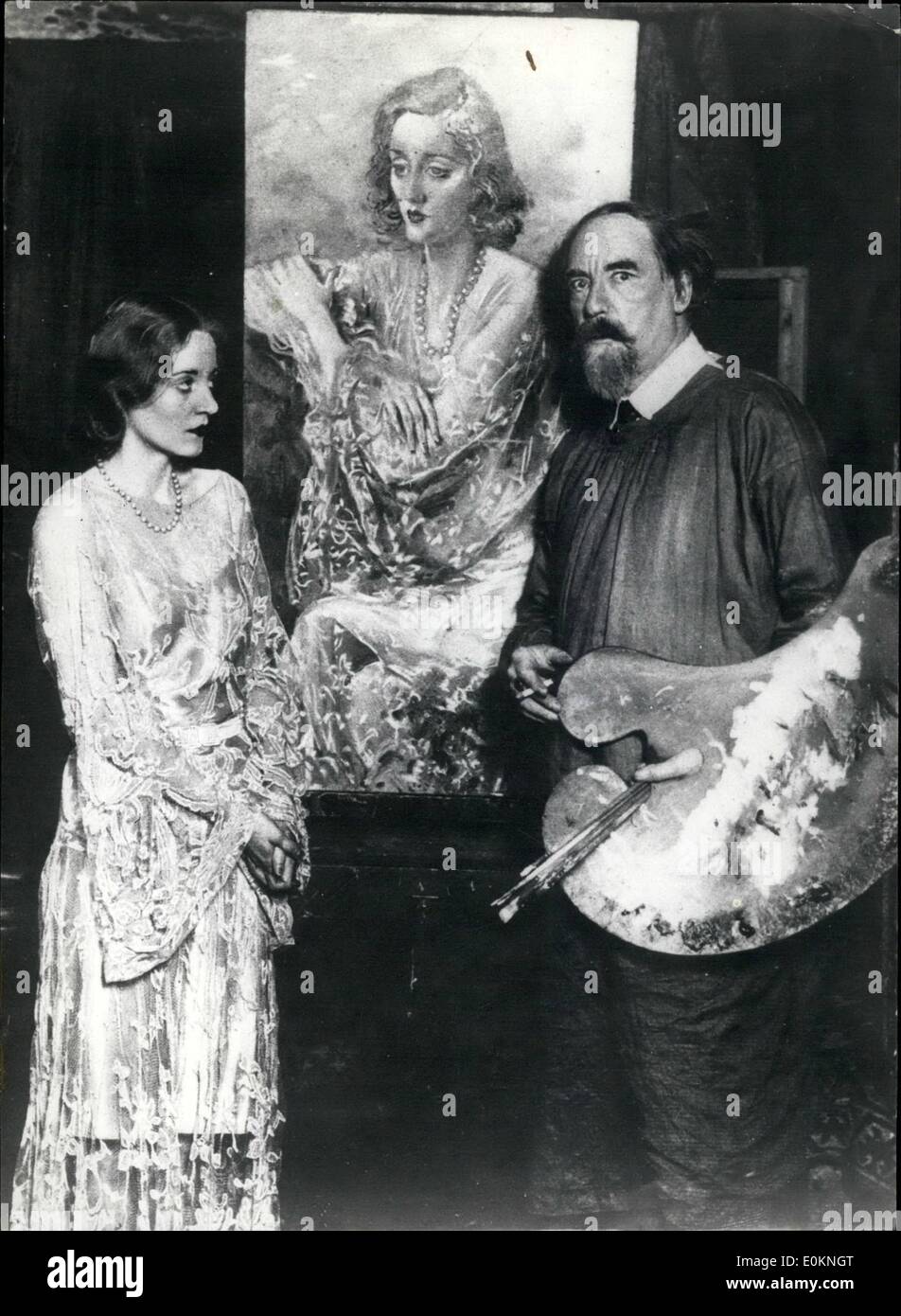 Apr. 04, 1930 - Tallulah Bankhead & painter Augustus John with the ...