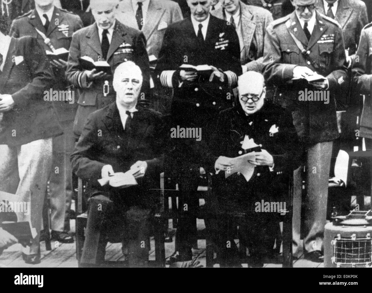The Atlantic Charter meeting Stock Photo - Alamy