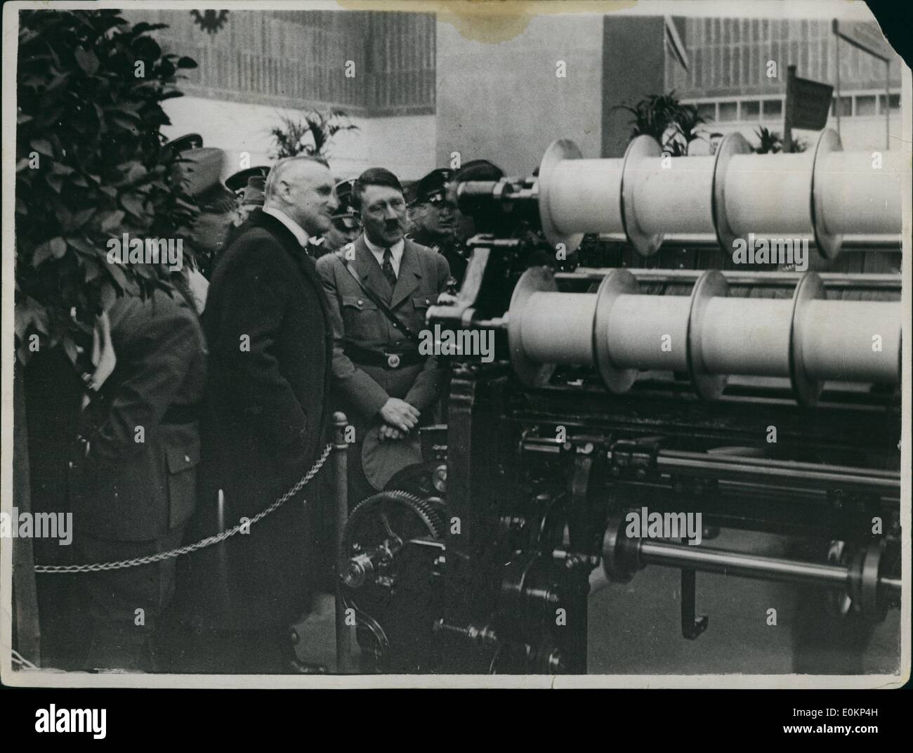 Mar. 03, 1934 - Chancellor Hitler lays foundation stone of new wagner ...