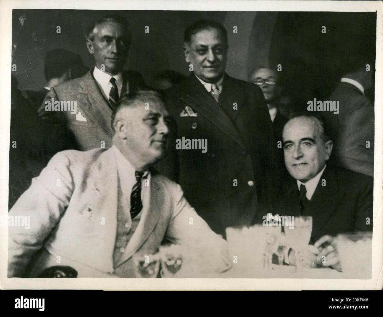 Dec. 03, 1936 - President Franklin Roosevelt with Brazil's President ...