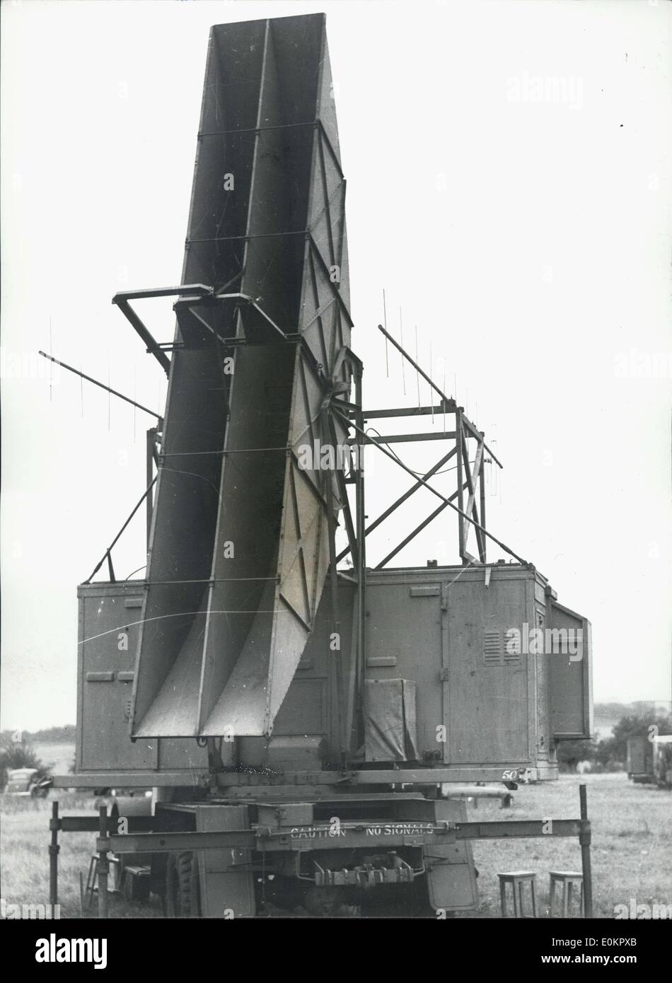 Aug. 21, 1945 - Radar Aerial: Photo shows Radar Aerial (type 13 mark ...