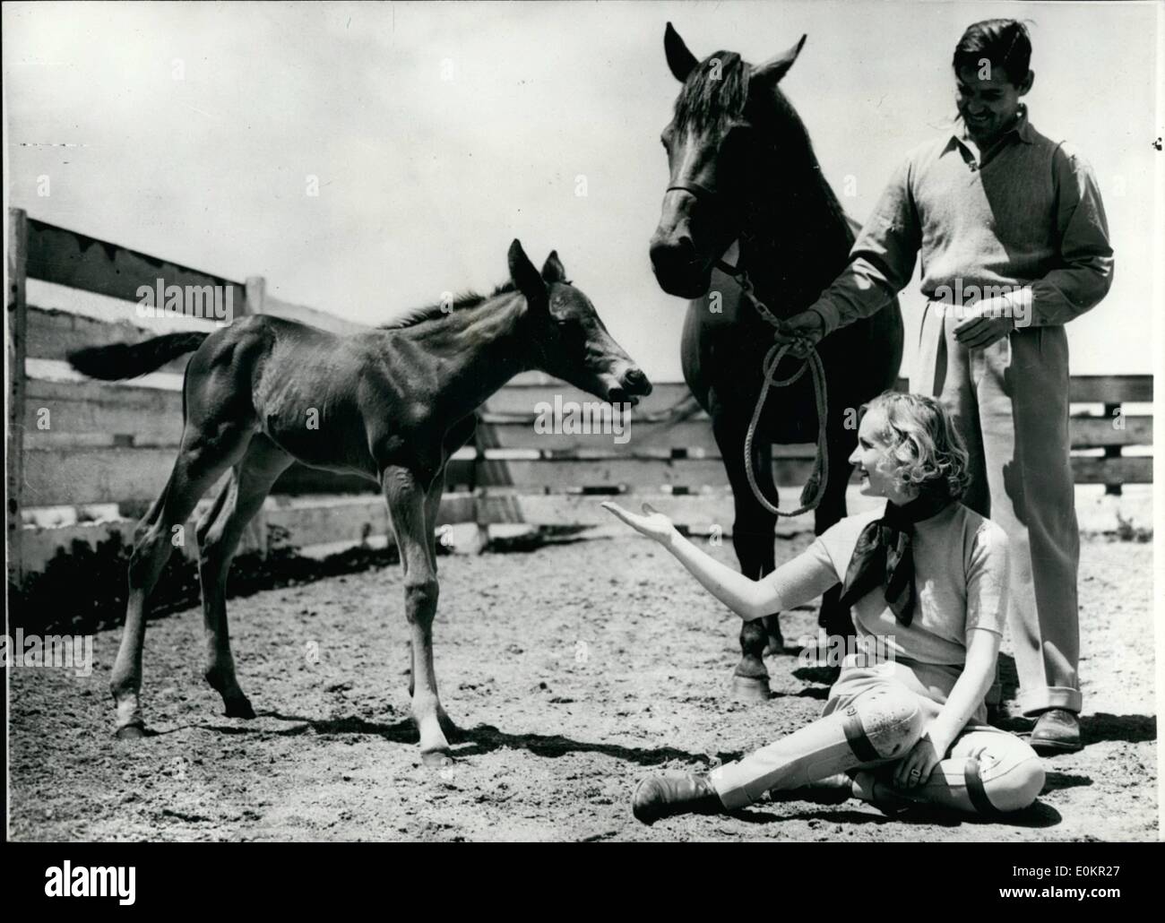 May 05, 1938 - Clark Gable and Carole Lombard, seen here at Gables ...
