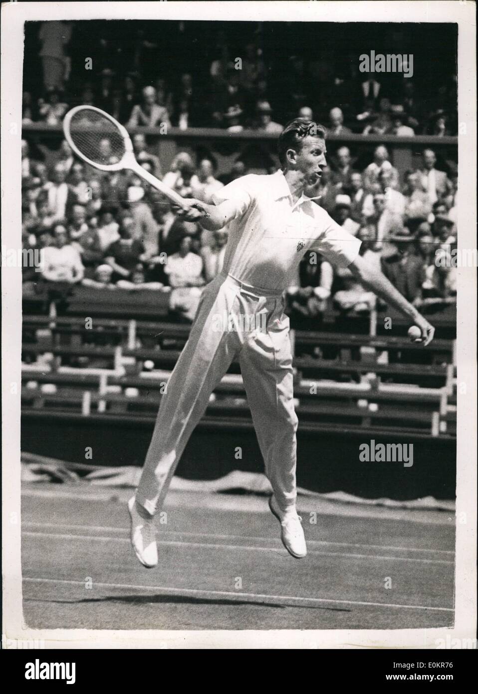 Jun. 06, 1938 - Donald Budge in play at Wimbledon Stock Photo - Alamy