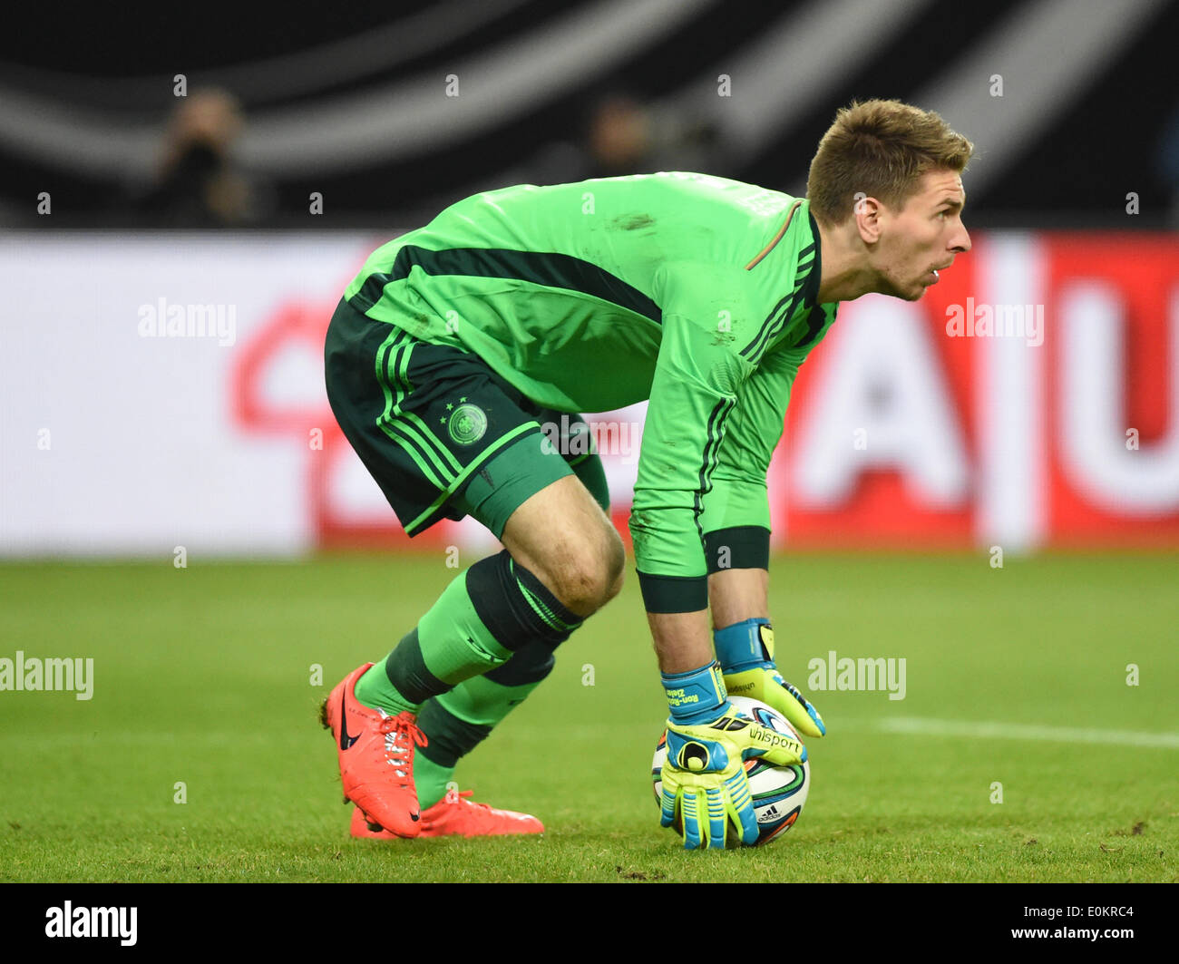 Hamburg, Germany. 13th May, 2014. Germany's goalkeeper Ron-Robert Zieler during the ...