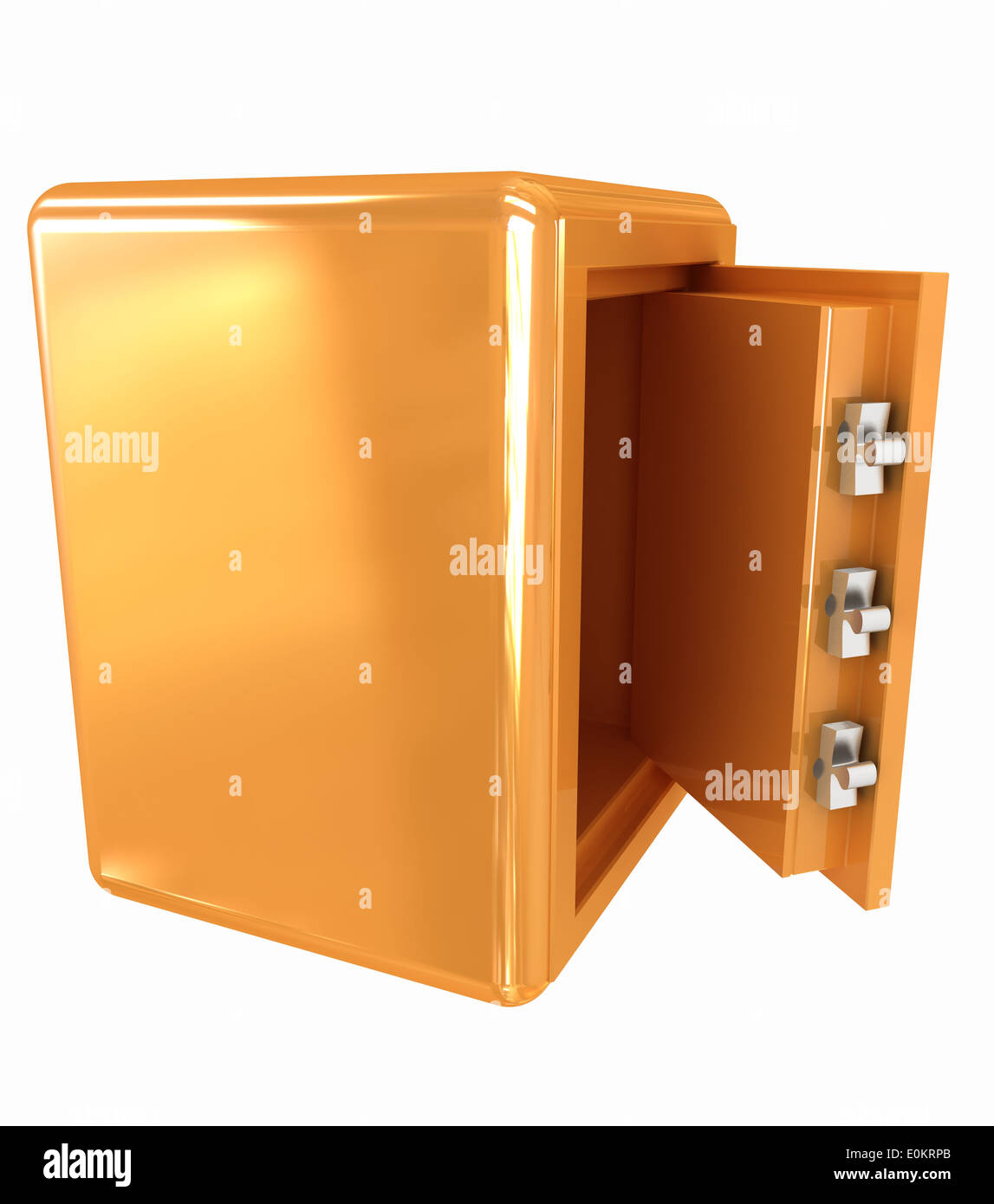 Security metal safe with empty space inside Stock Photo - Alamy