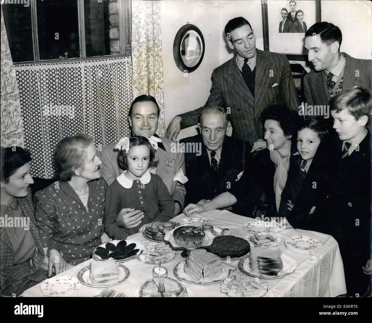 Nov. 11, 1947 - Bob Hope Pays visit to his od family famous Comedian at ...