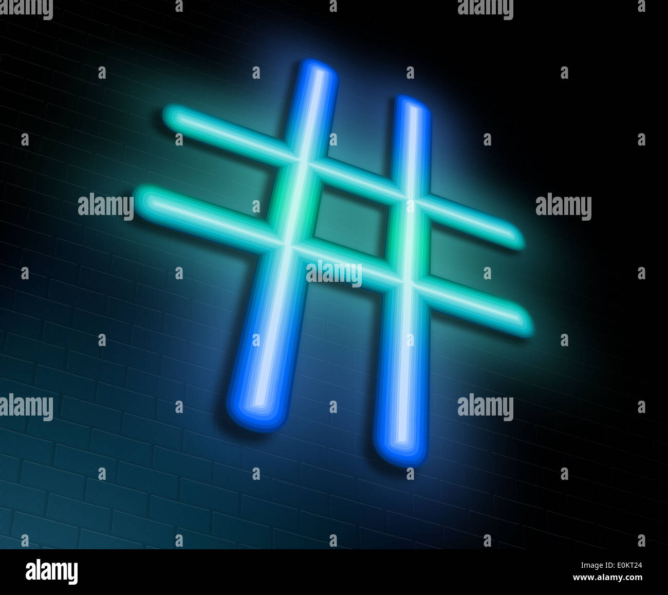 Hashtag symbol concept Stock Photo - Alamy