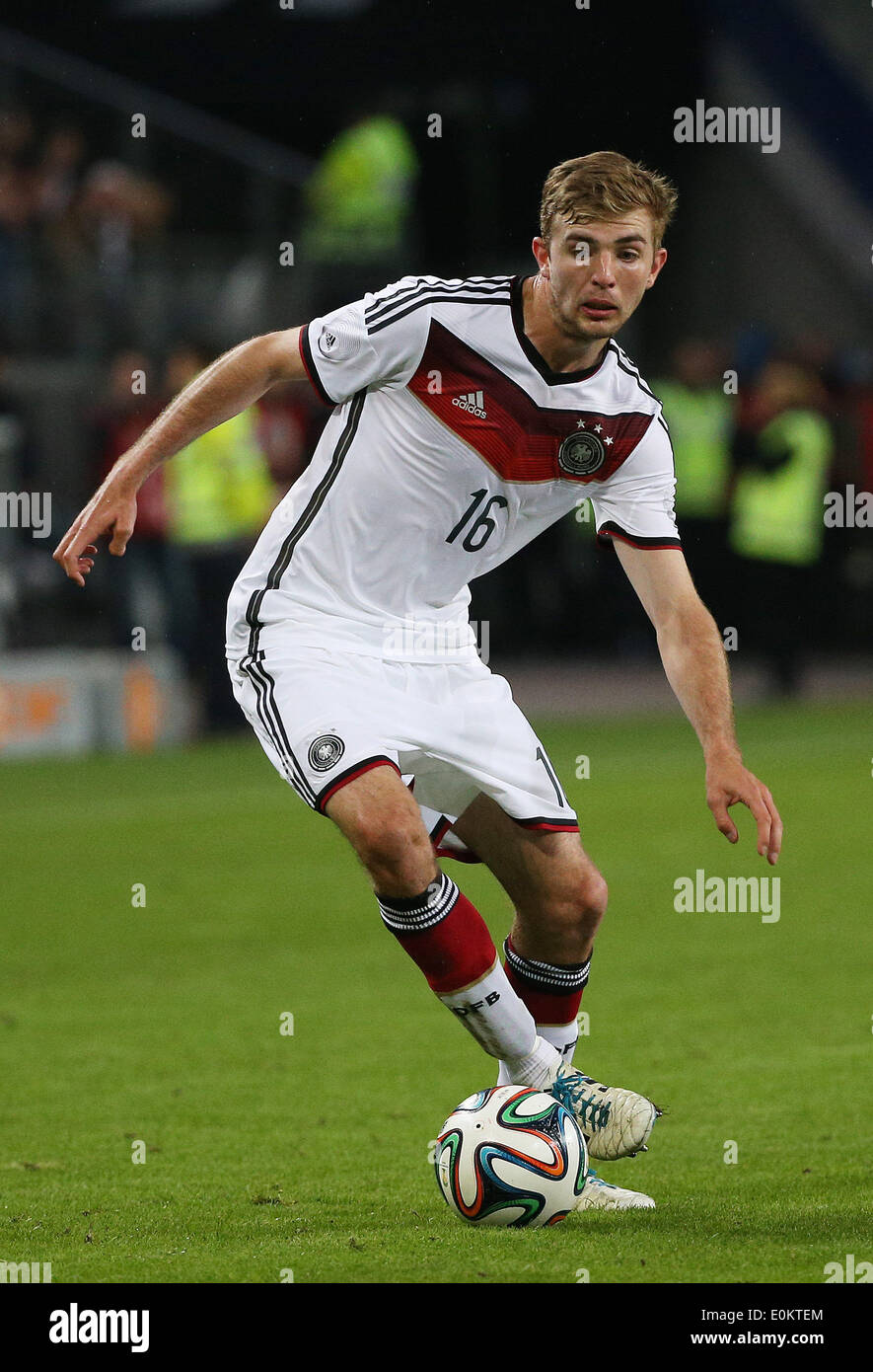 Hamburg, Germany. 13th May, 2014. Germany's Christoph Kramer in action ...