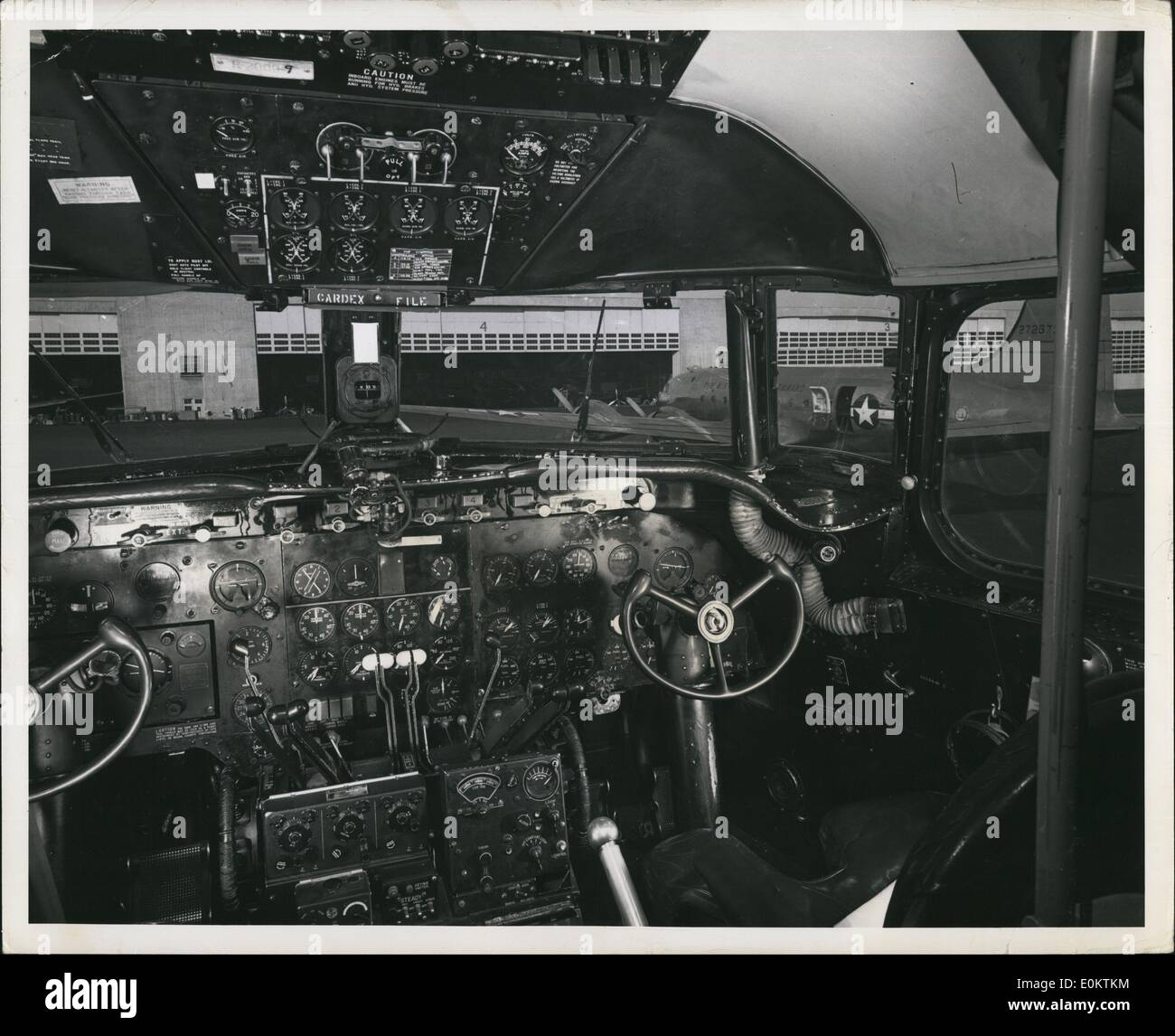 Jan 1, 1950 - Cockpit for DC-3 cargo plane. (exact date unknown Stock ...