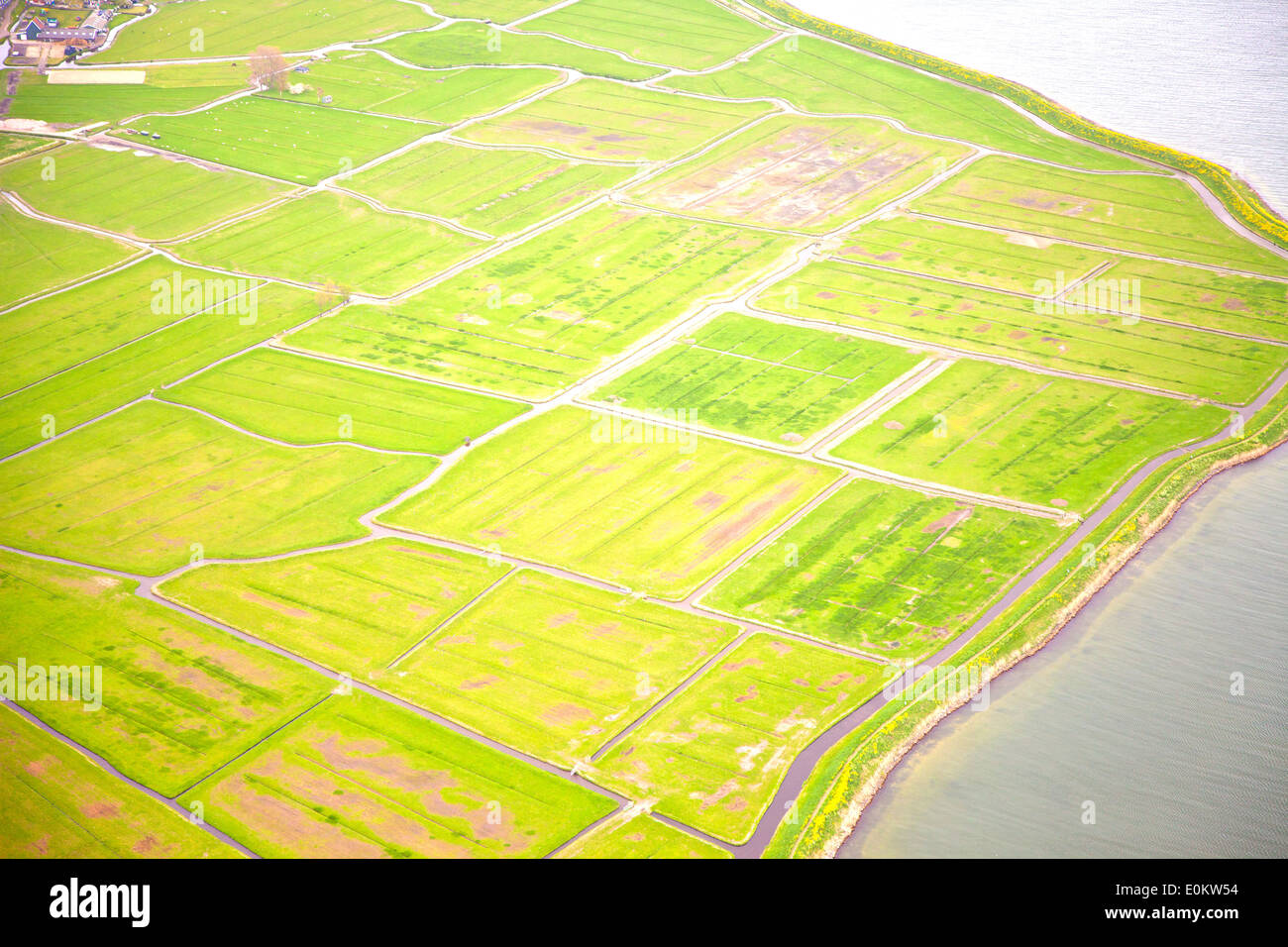 Dutch farm landscape from above, The Netherlands Stock Photo - Alamy