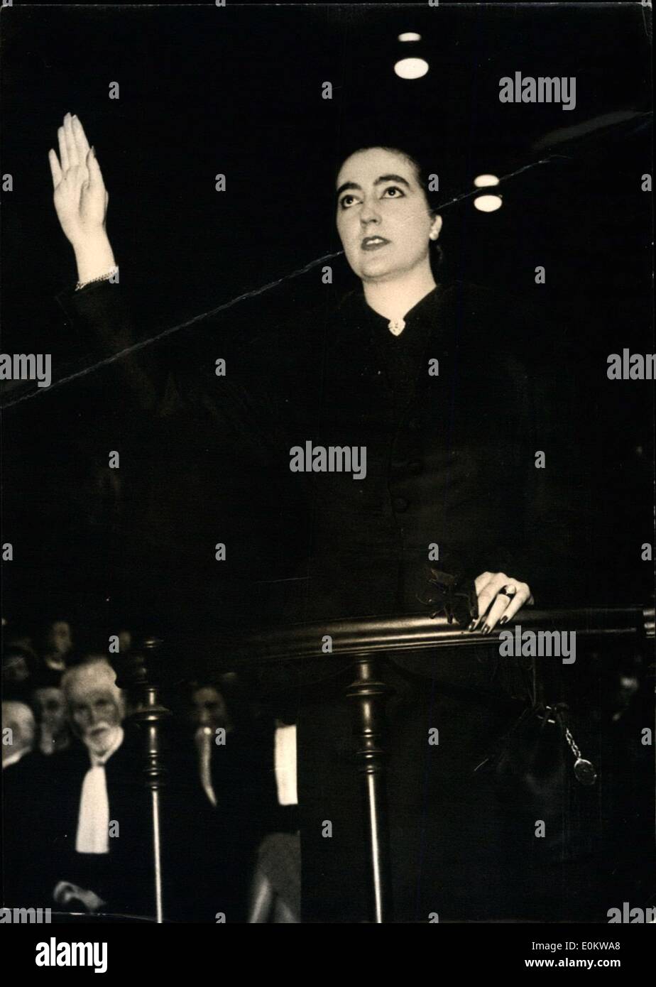 May 02, 1950 - Lydie Bastien under oath at trial of Rene Hardy Stock ...