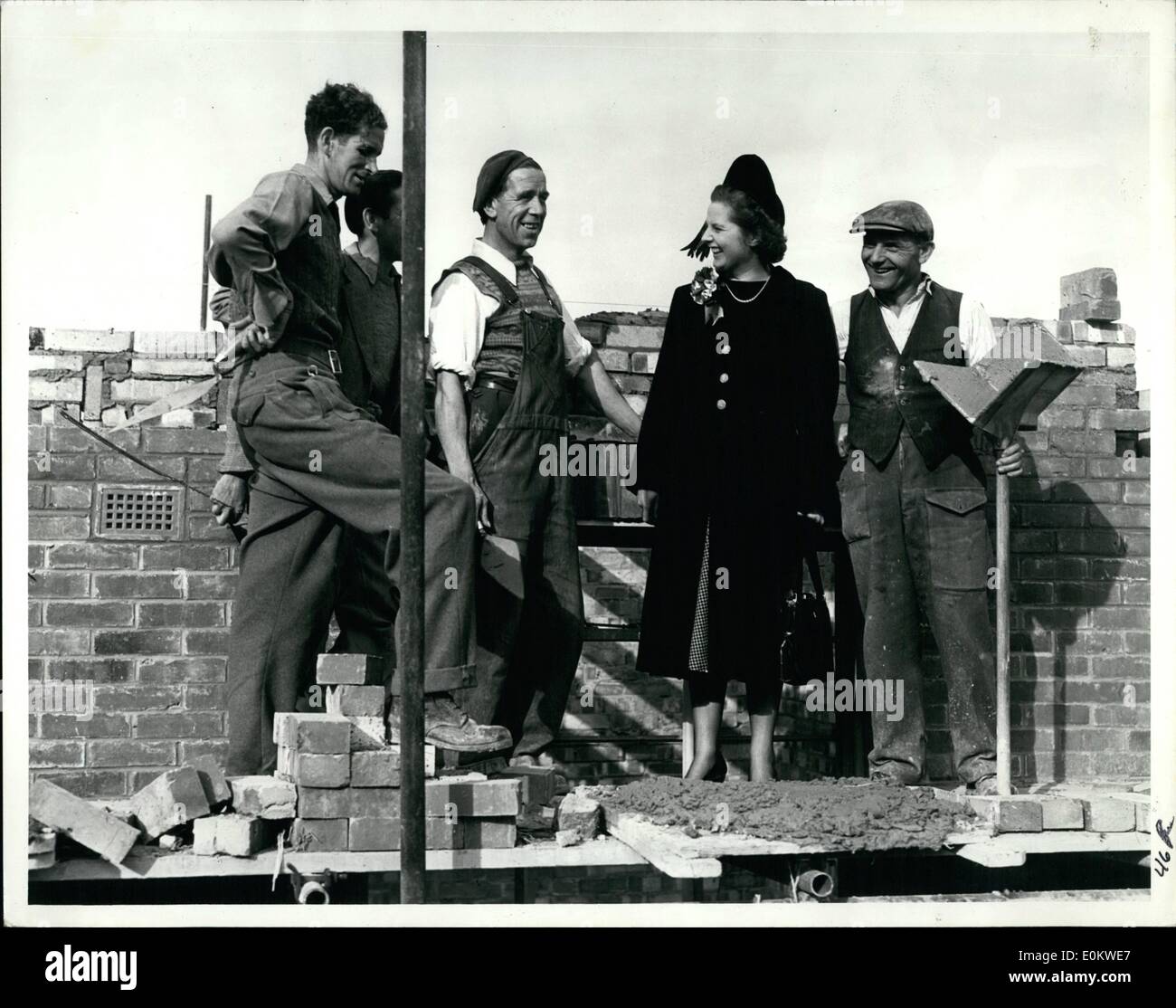 Oct. 10, 1951 - Photo shows Miss Margaret Roberts now Mrs. Margaret ...