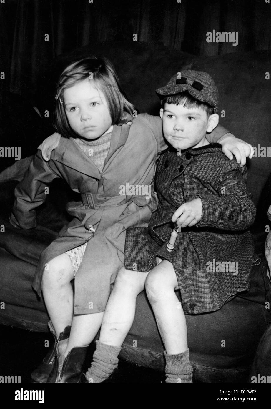 Two of Jane Russell's adopted kids Theresa and Michael Stock Photo - Alamy