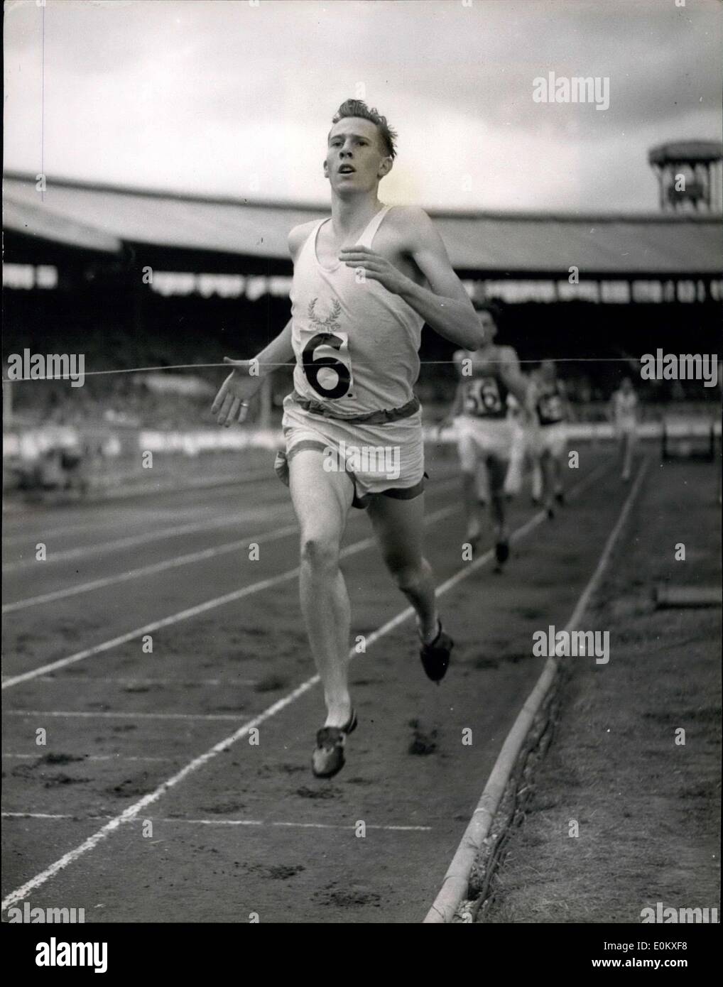Jun. 21, 1952 - Championships at White City.: Roger Bannister winning ...