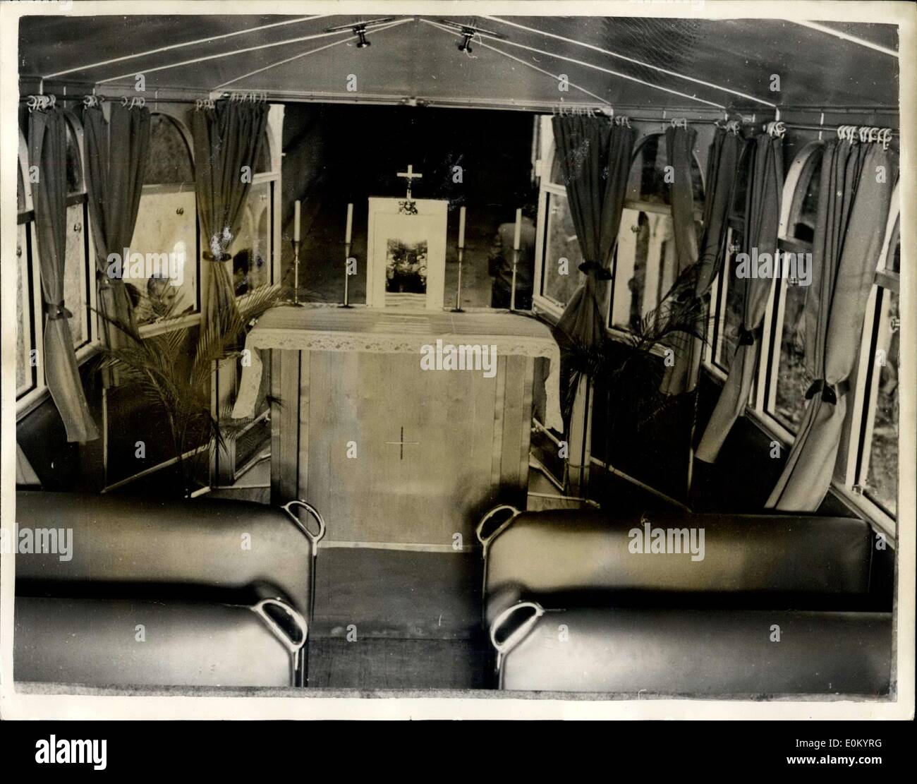Dec. 12, 1952 - Unique Mobile Church Arrives In Rome Altar And Pews: A ...
