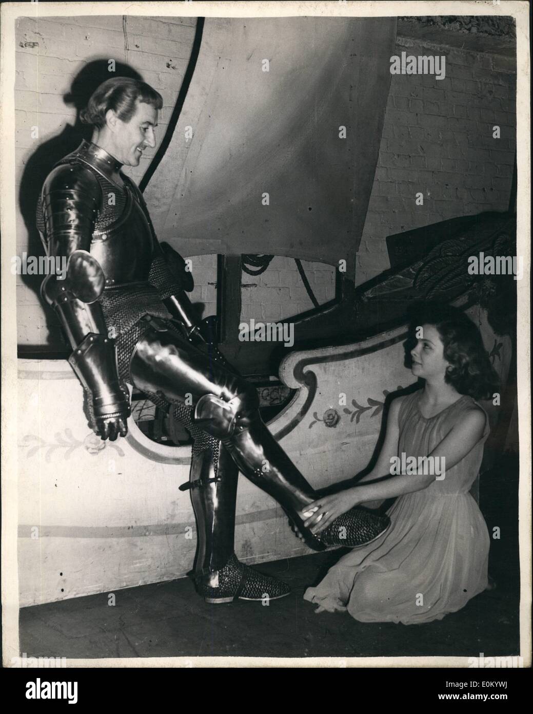 Dec. 12, 1952 - Twelve Year Old Anne Helps ''St. George'' On With His ...