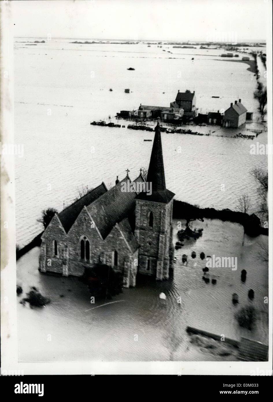 Feb. 02, 1953 - Latest Flood Scenes from Essex.: Foulness Church ...