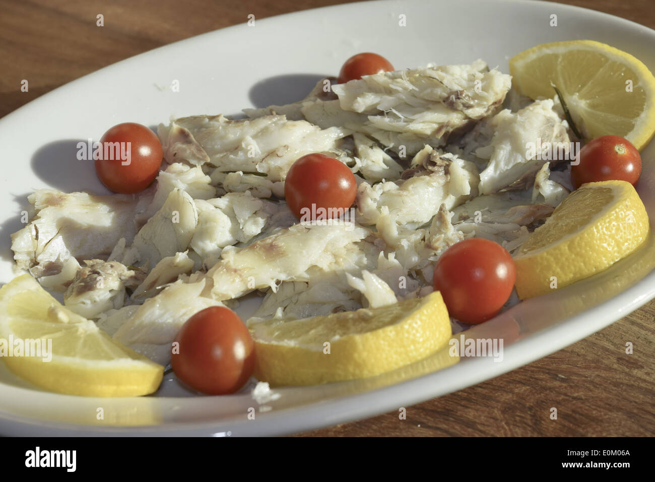 traditinal mediterranean fish: stew fillet umbrina Stock Photo - Alamy