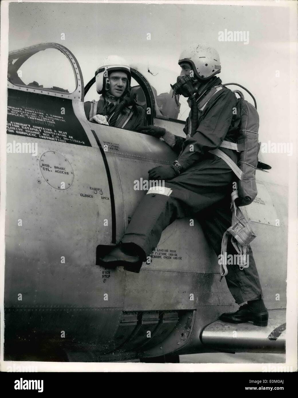 Jan. 01, 1953 - Canadian Sabre Jets Handed Over To R.A.F. Sqd. Leader ...