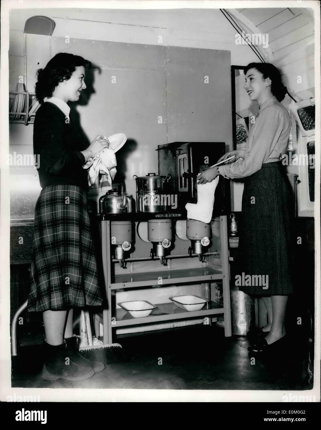 Jan. 01, 1953 - Rail camp coaches on show.: A camp coach, British ...