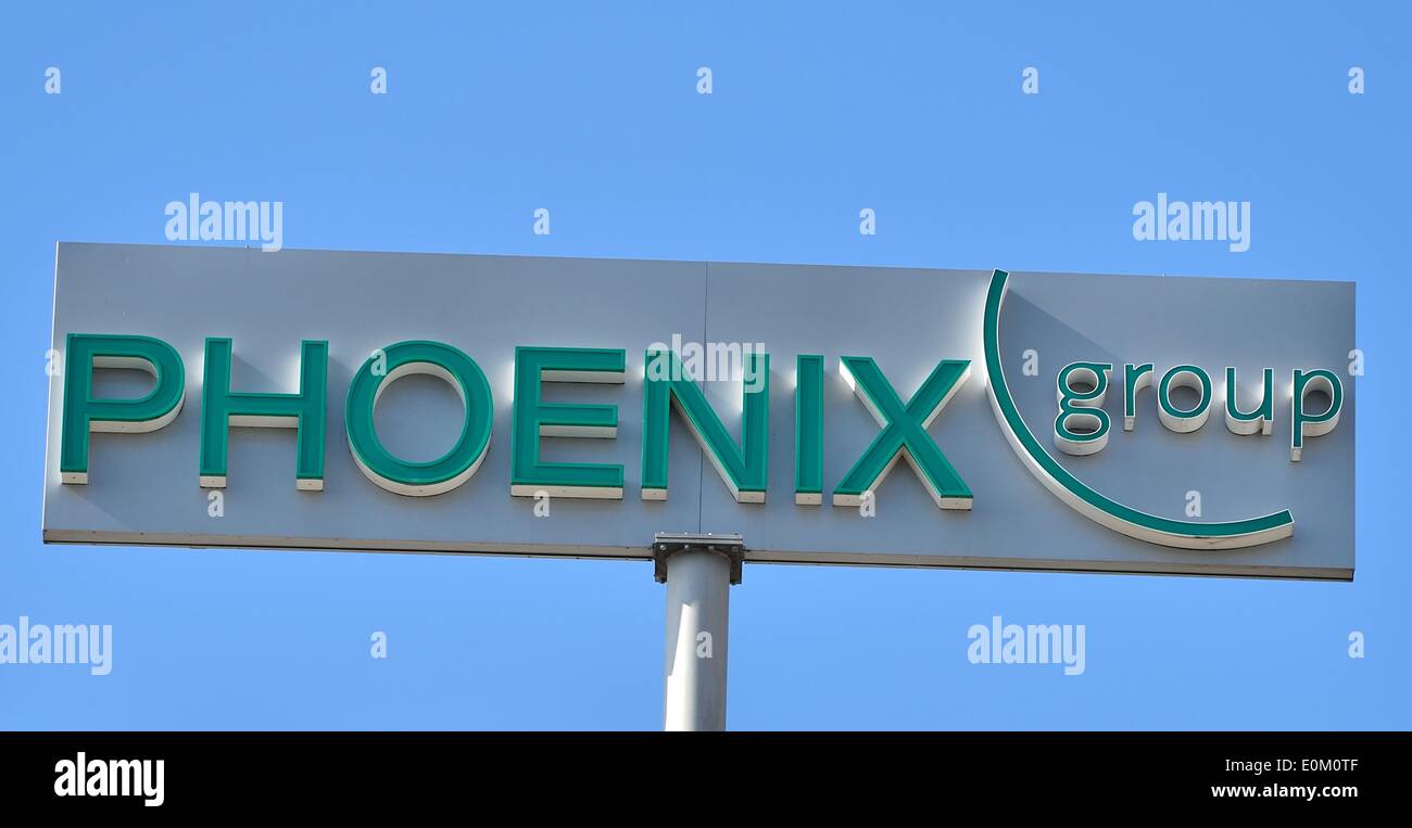 Mannheim, Germany. 16th May, 2014. A logo of the Phoenix pharmaceutical ...