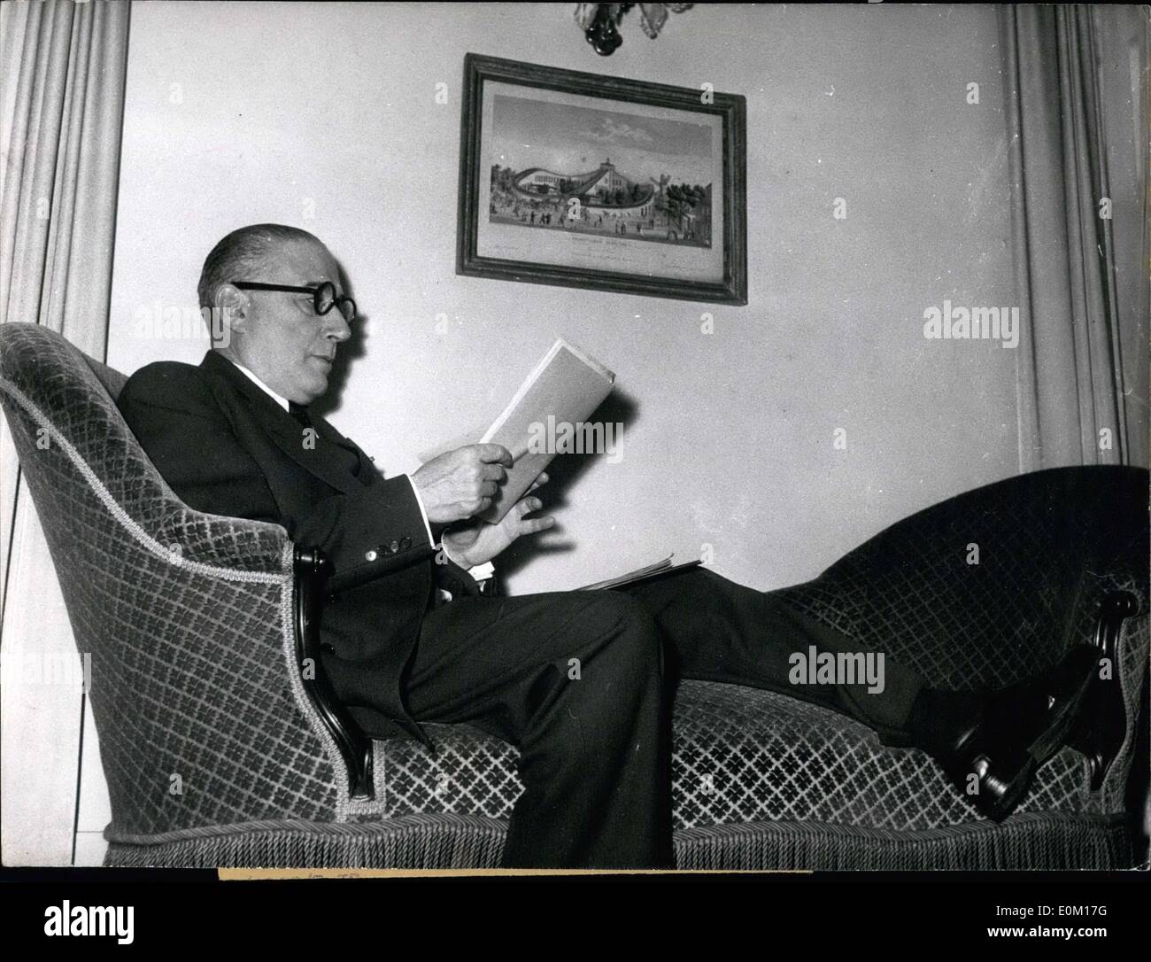 Jan. 12, 1953 - New Council President Rene Mayer Stock Photo - Alamy