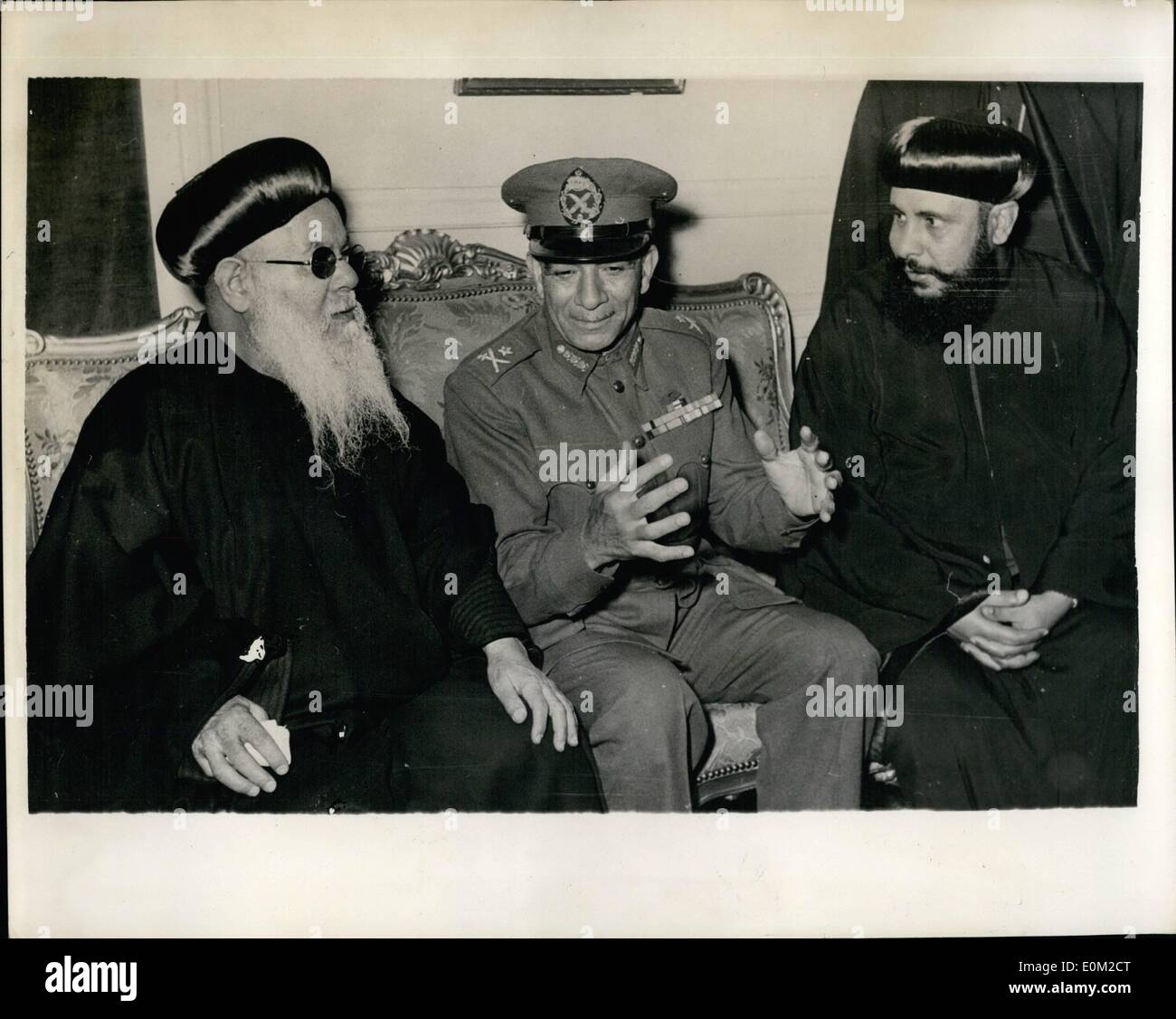 Apr. 04, 1953 - GENERAL MEGUIB VISITS PATRACHIS. The Egyptian Prime ...