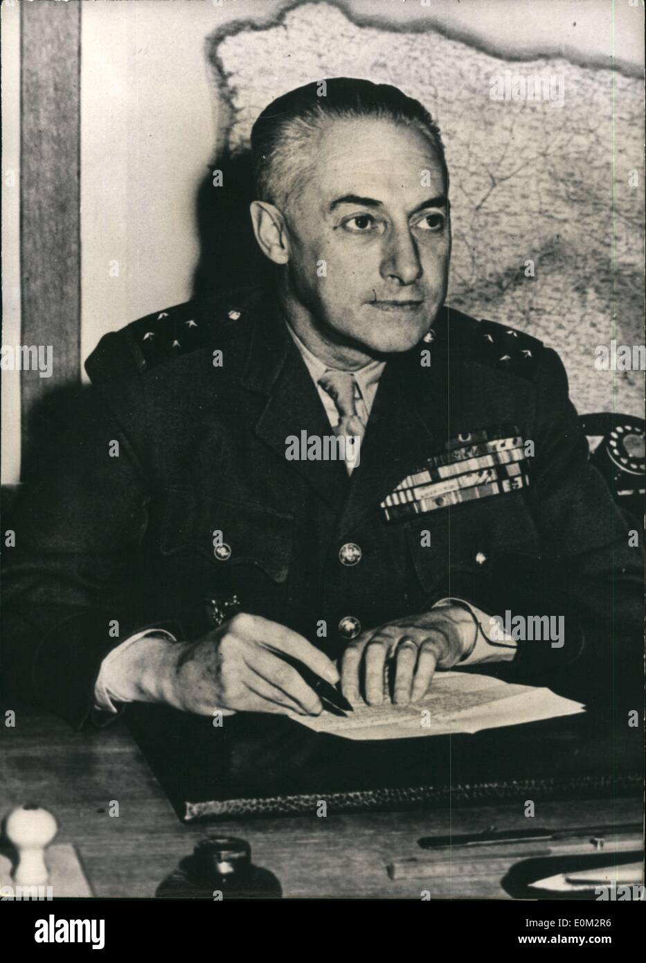 May 09, 1953 - General Navarre, new commander in Indochina Stock Photo ...