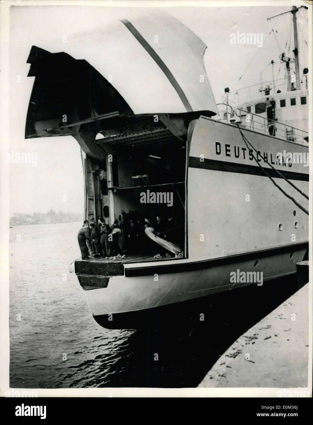 Apr. 23, 1953 - Floating underground station.: A floating underground ...