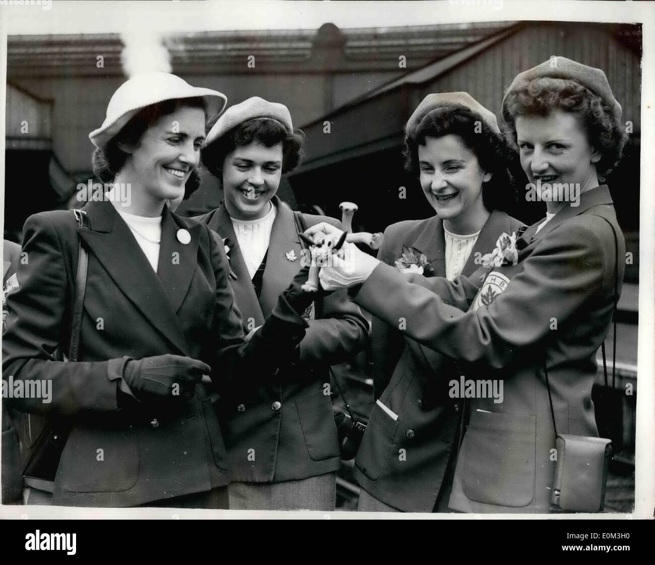 May 05, 1953 - Canadian Girls Arrive for Health and Beauty Display ...