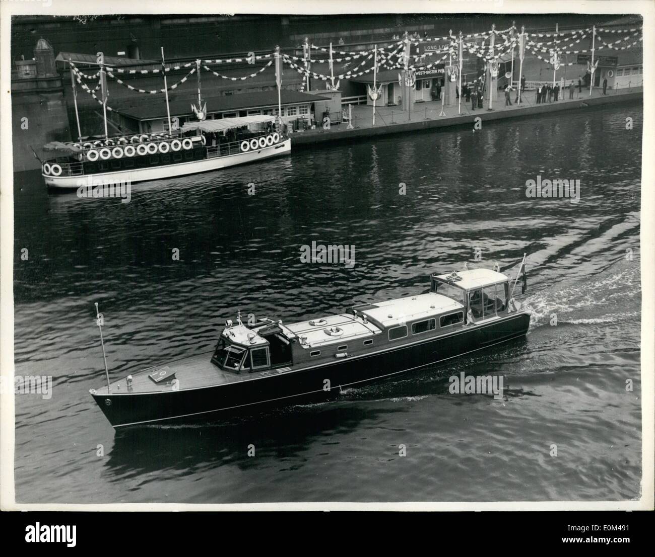 May 05, 1953 - P.L.A. Launch Equipped As Royal Barge. The Port of ...