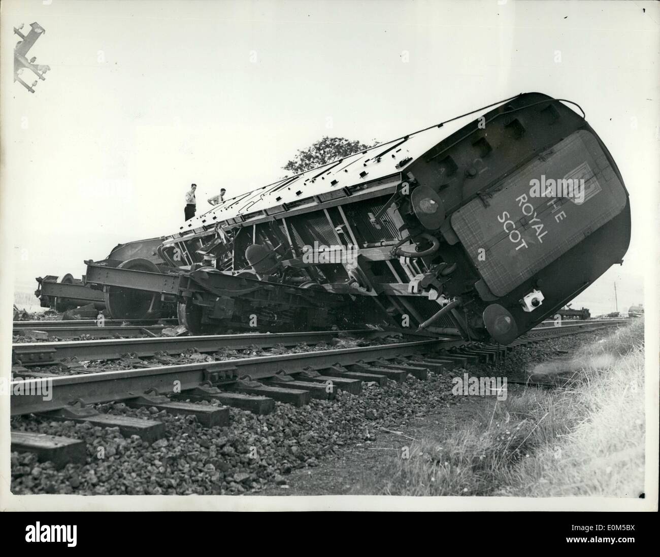 Aug. 08, 1953 - Coaches Of The ''Royal Scot'' Derailed. Crash Near ...