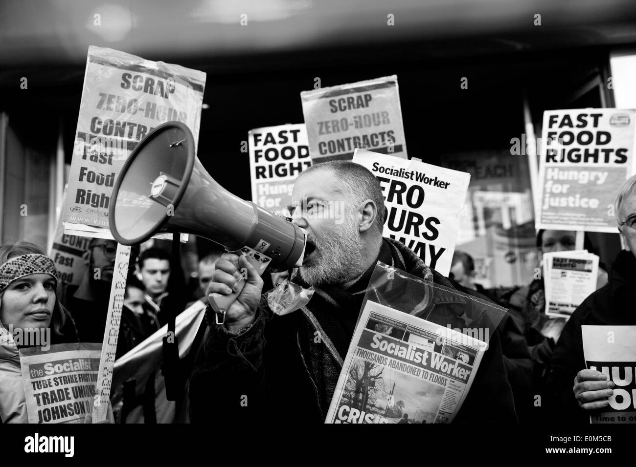 Fast food rights protest hi-res stock photography and images - Alamy
