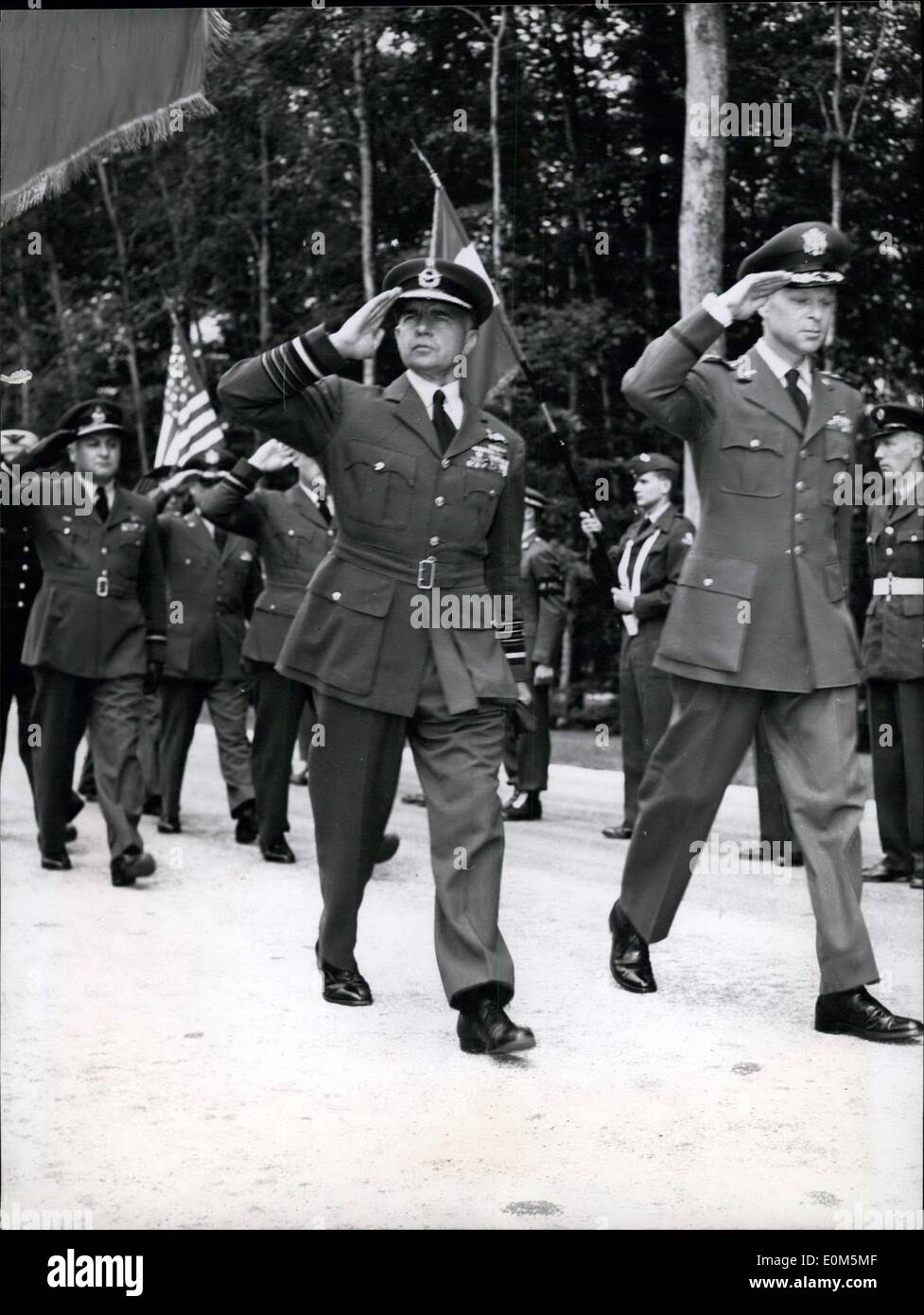Jul. 17, 1953 - Chief Marshall Sir Basil Embry and General Lauris ...