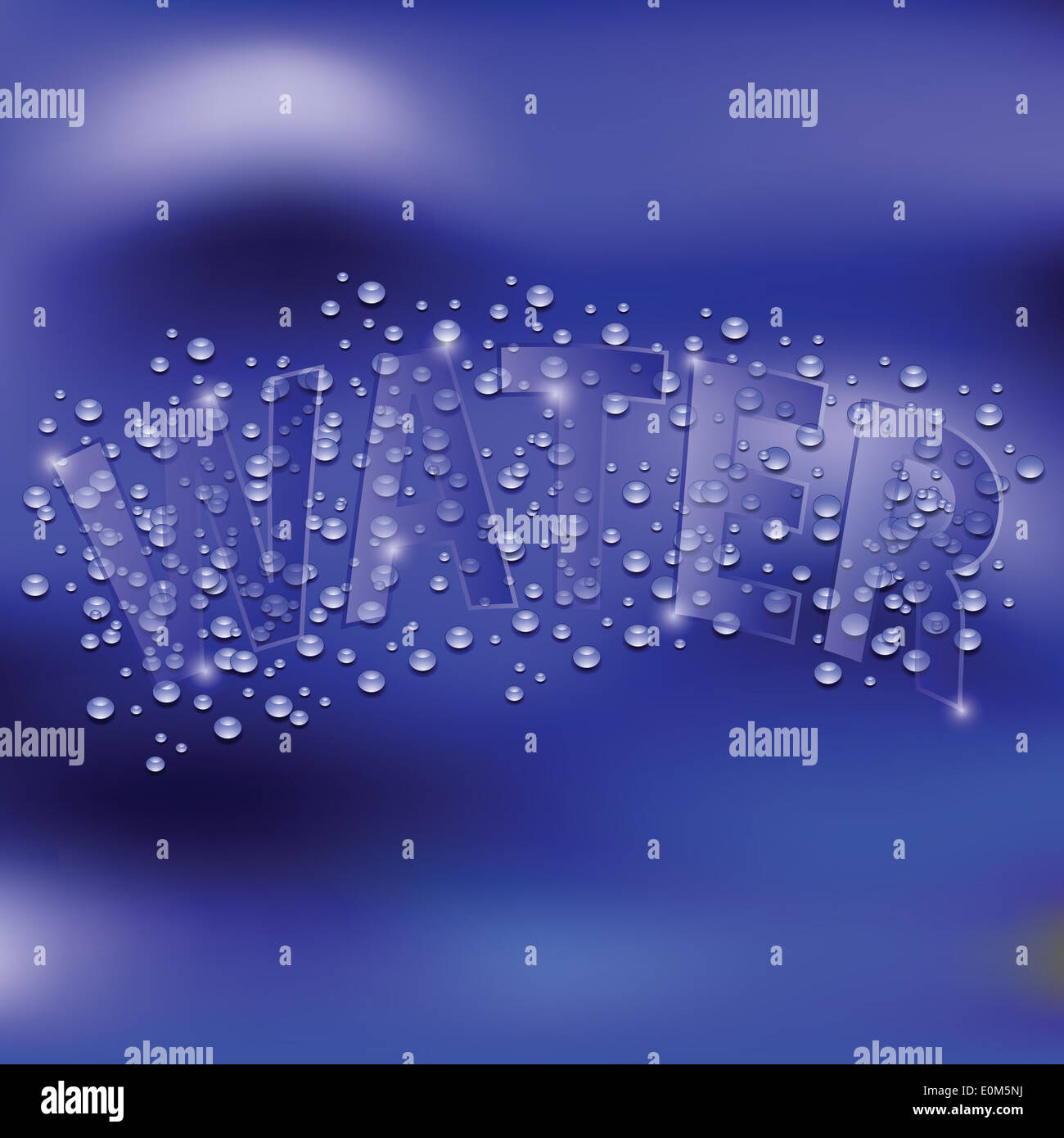 colorful illustration with water background for your design Stock Photo ...