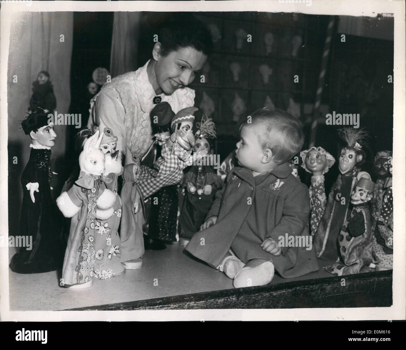 Oct. 10, 1953 - Preview of Britain's Largest Puppet Exhibition.. The ...
